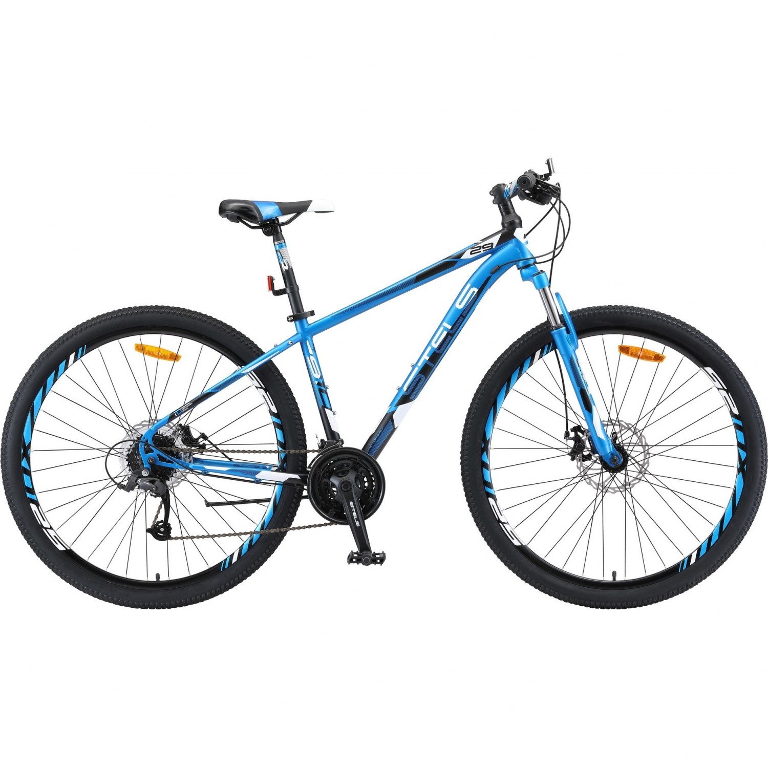 Велосипед STELS Navigator 910 MD V010 синий/чёрный 29" (LU091696), рама ...